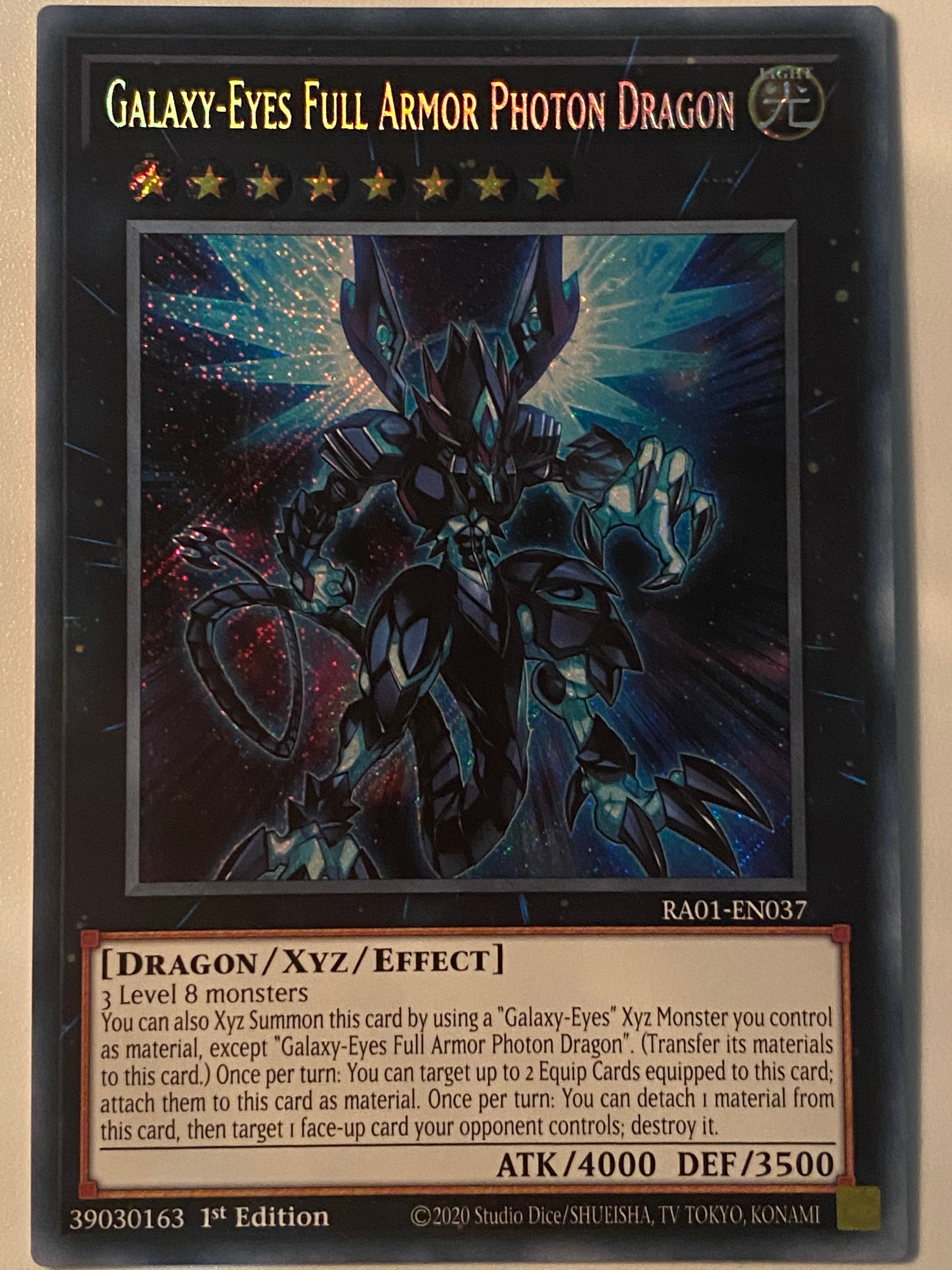 Galaxy-Eyes Full Armor Photon Dragon RA01-EN037 – Genesis TCG