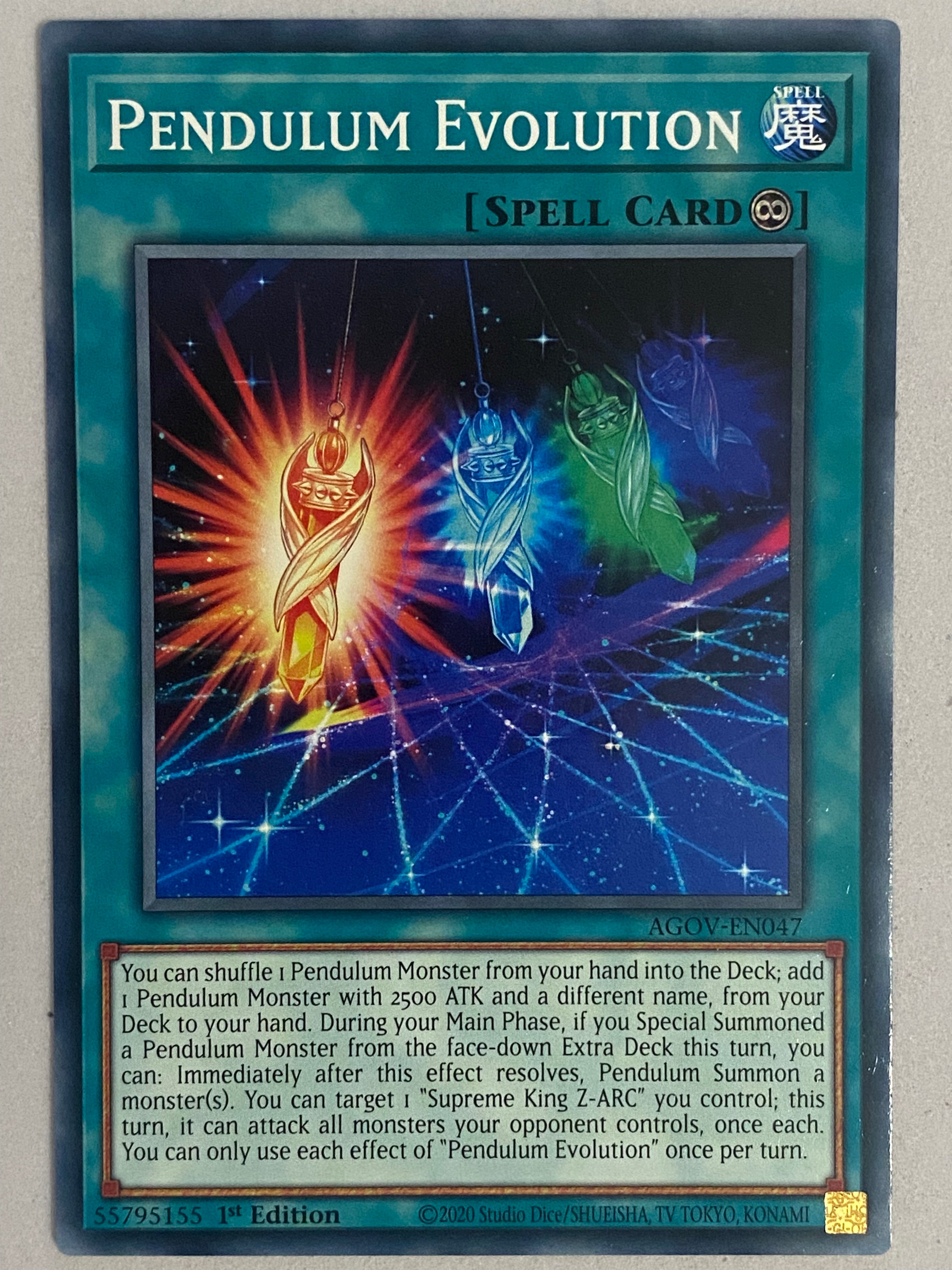 Pendulum Evolution AGOV-EN047 – Genesis TCG