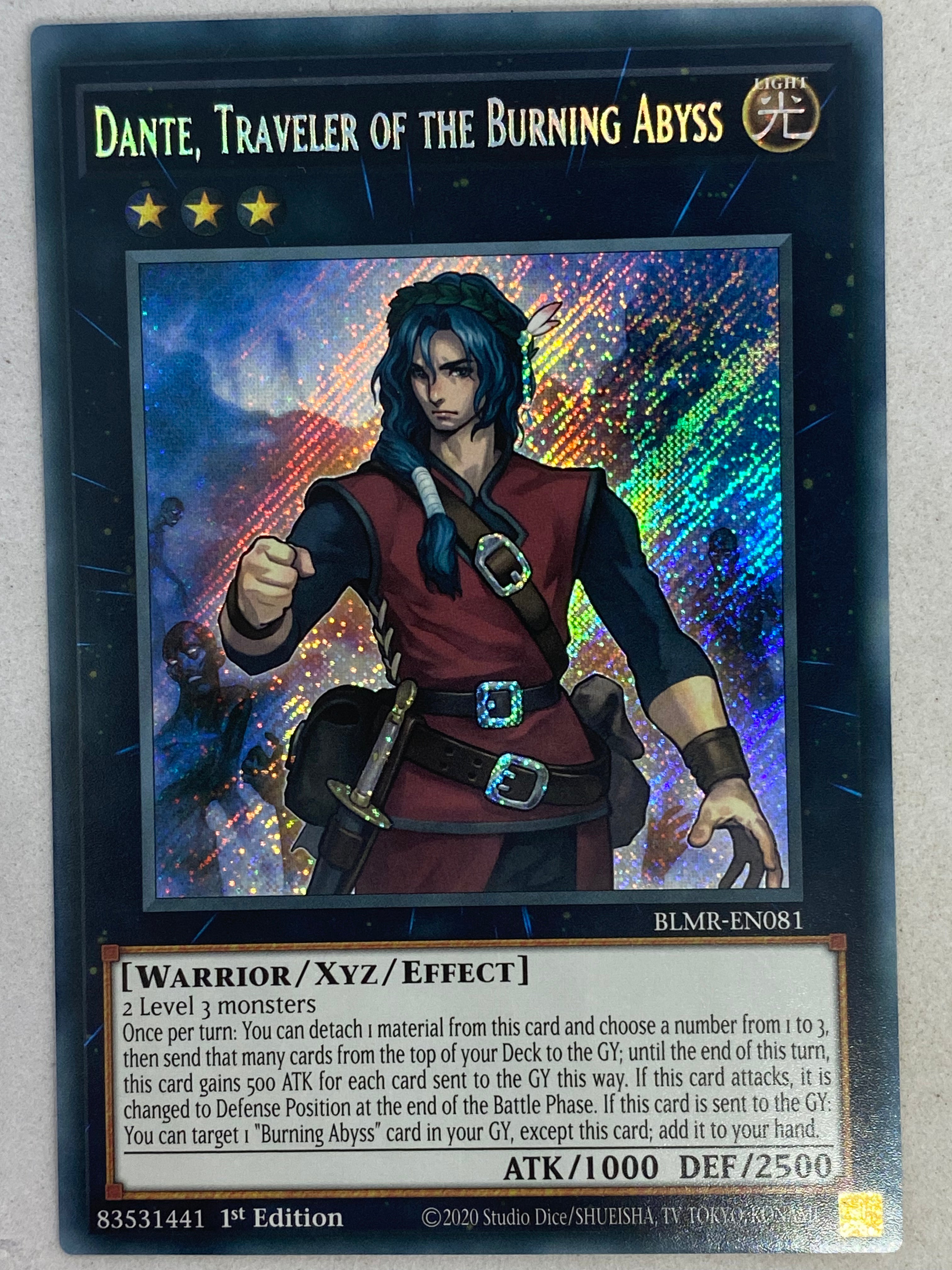 Dante, Traveller Of The Burning Abyss BLMR-EN081 – Genesis TCG