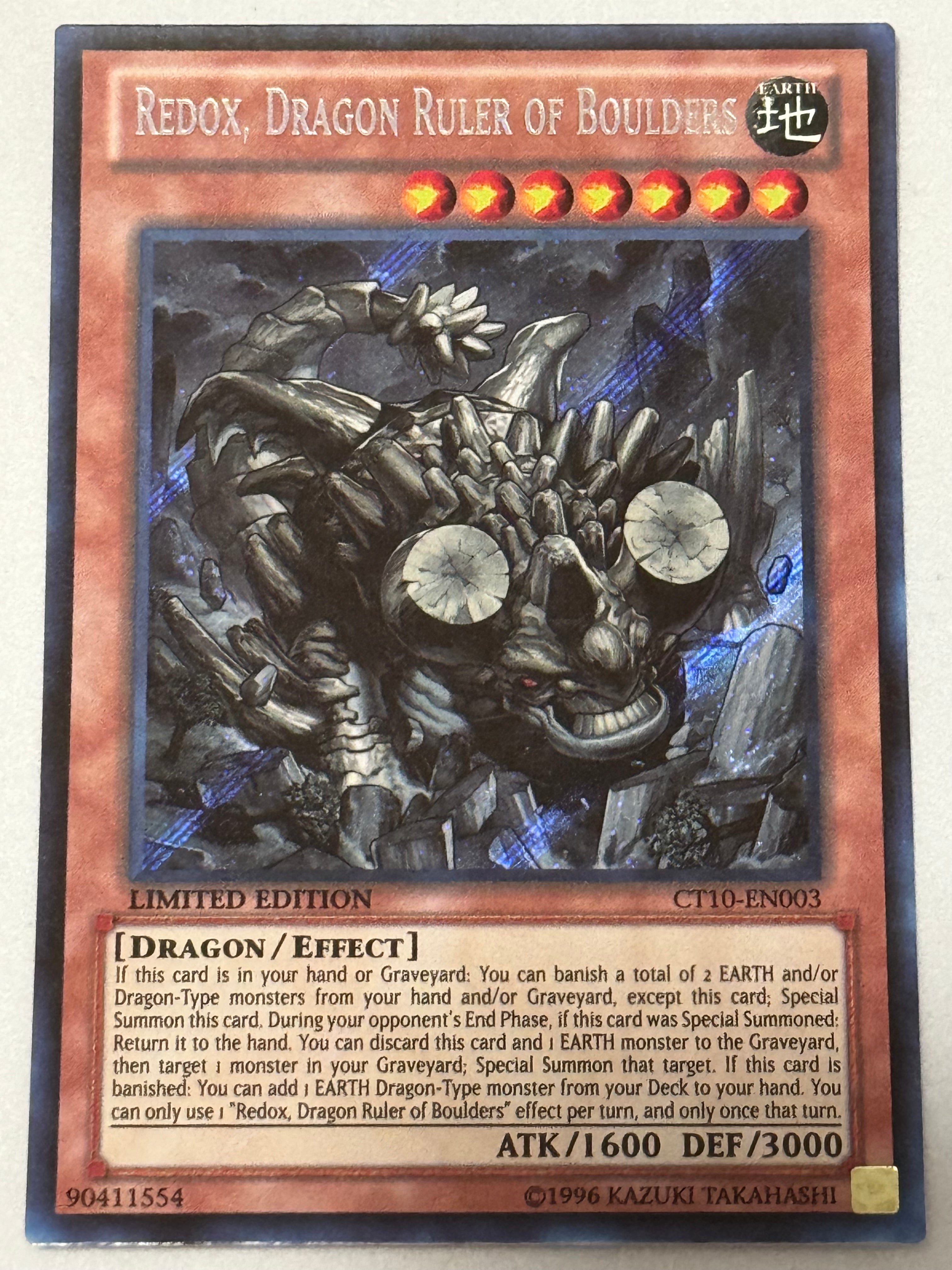 Redox, Dragon Ruler Of Boulders CT10-EN003 – Genesis TCG