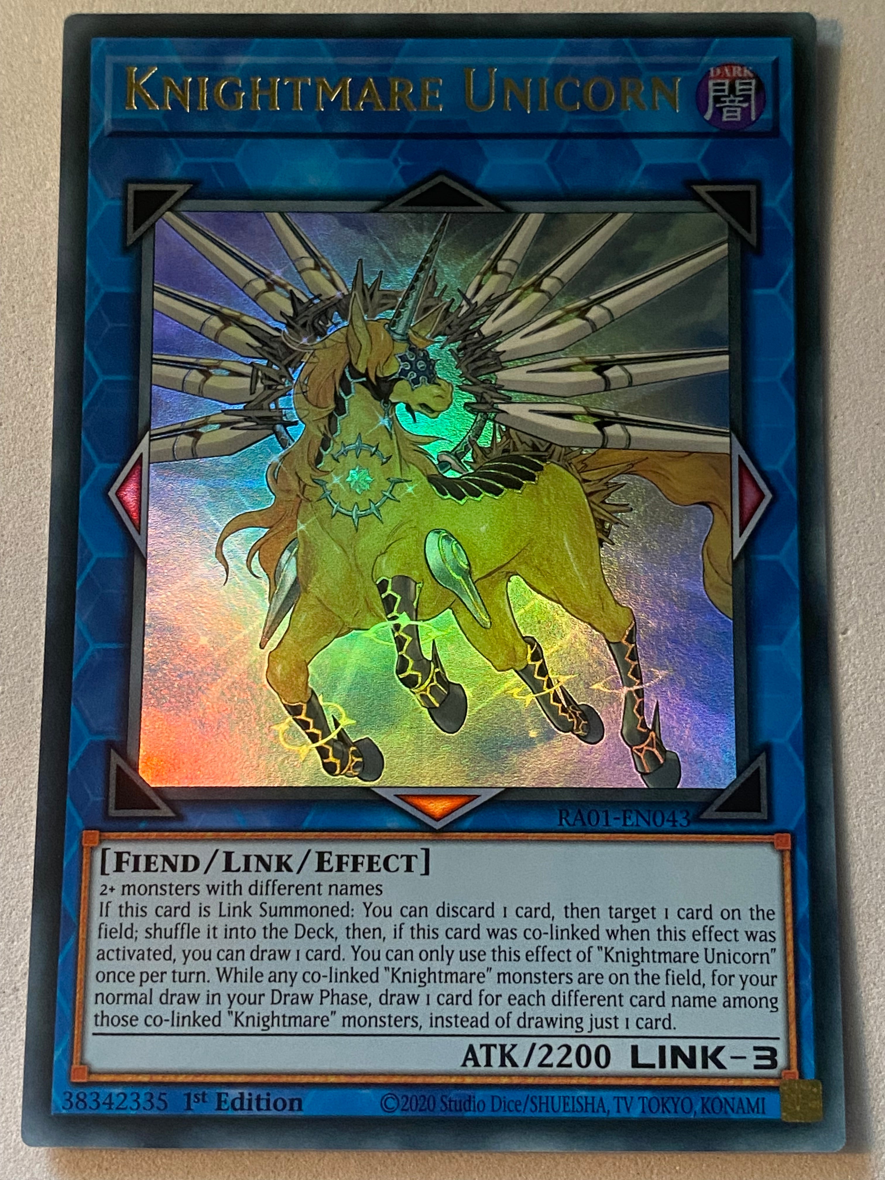 Knightmare Unicorn RA01-EN043 – Genesis TCG