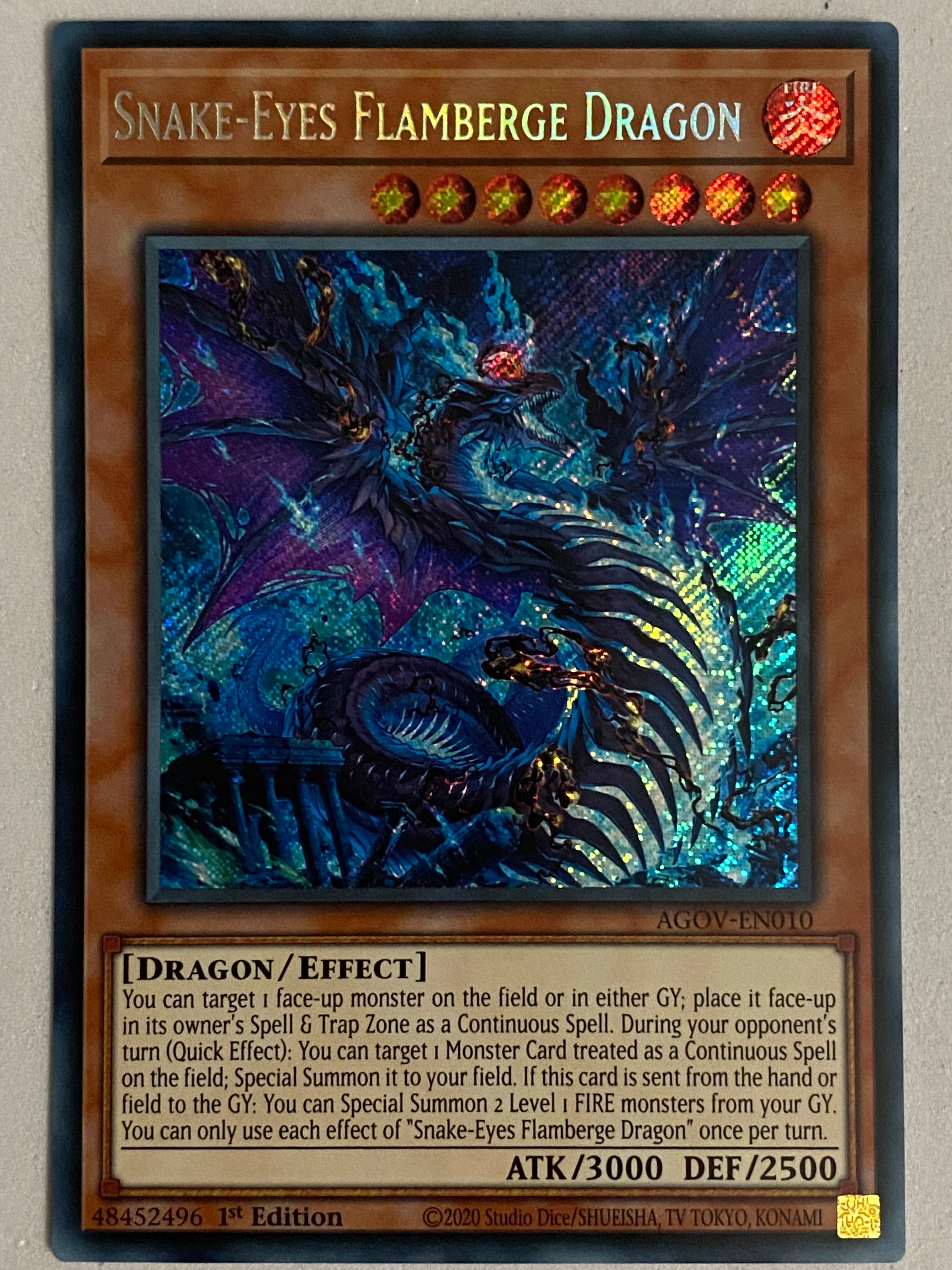 Snake-Eyes Flamberge Dragon AGOV-EN010 – Genesis TCG