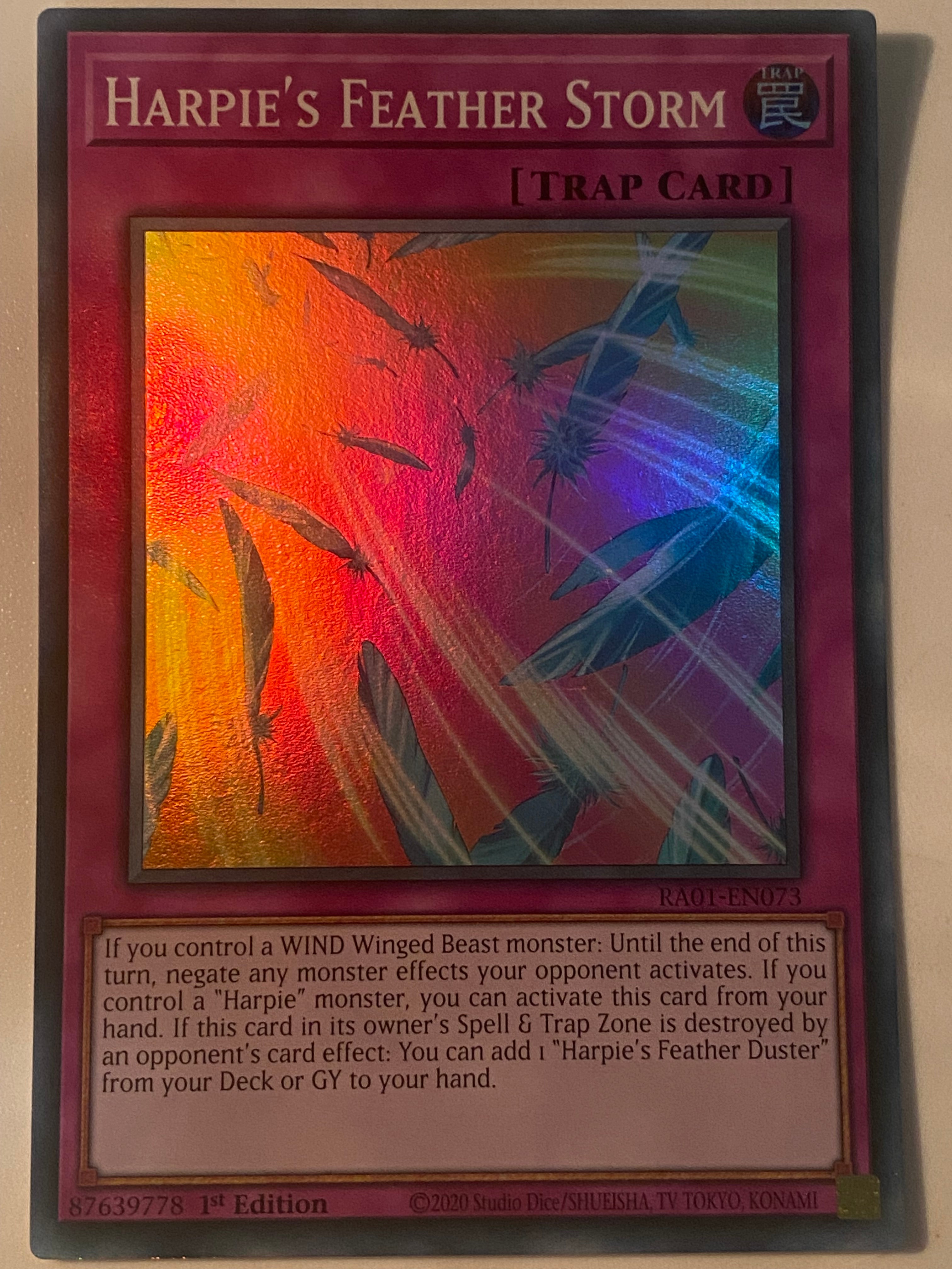 Harpie’s Feather Storm RA01-EN073 – Genesis TCG