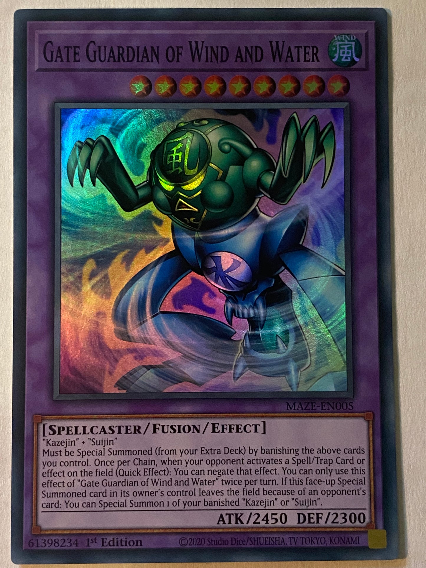 Gate Guardian Of Wind And Water MAZE-EN005 – Genesis TCG
