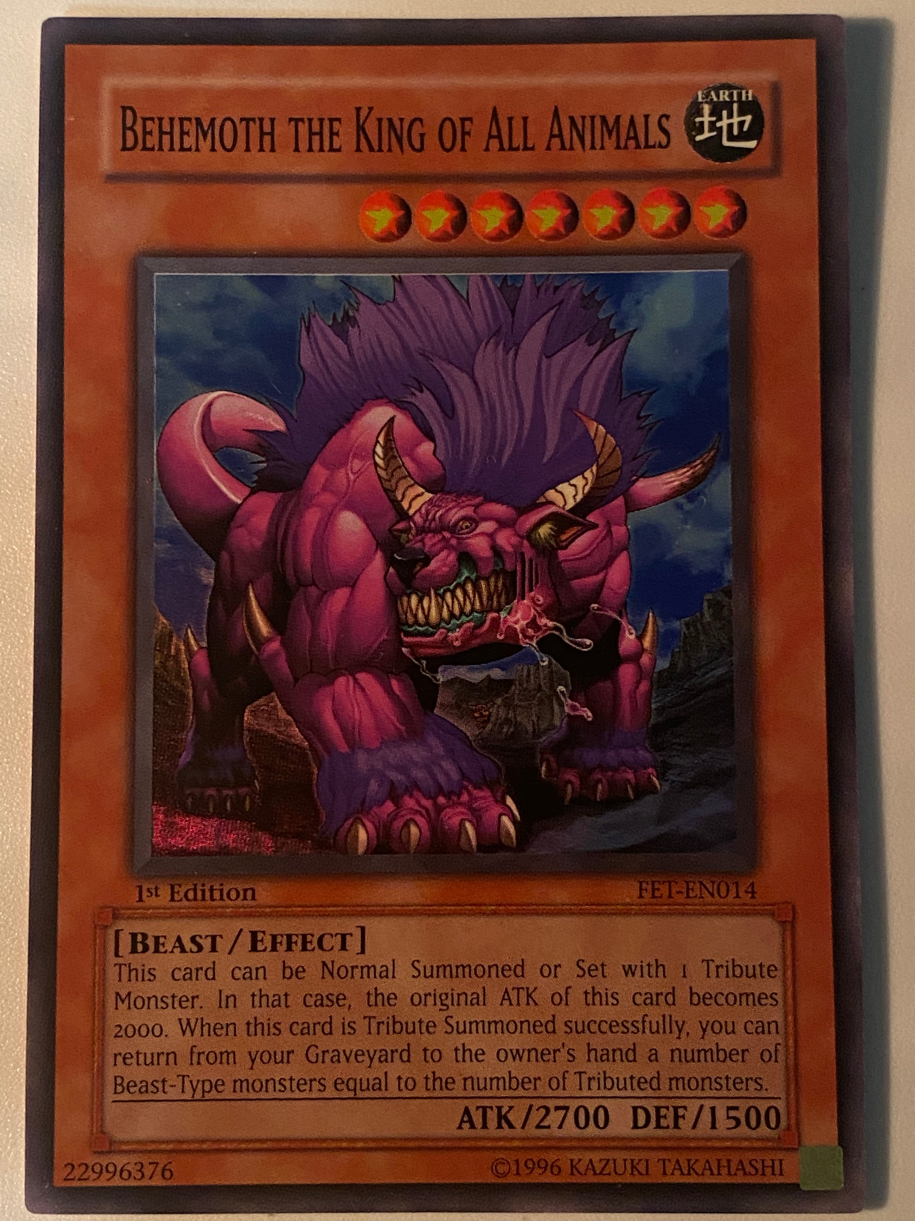 Behemoth The King Of All Animals FET-EN014 – Genesis TCG