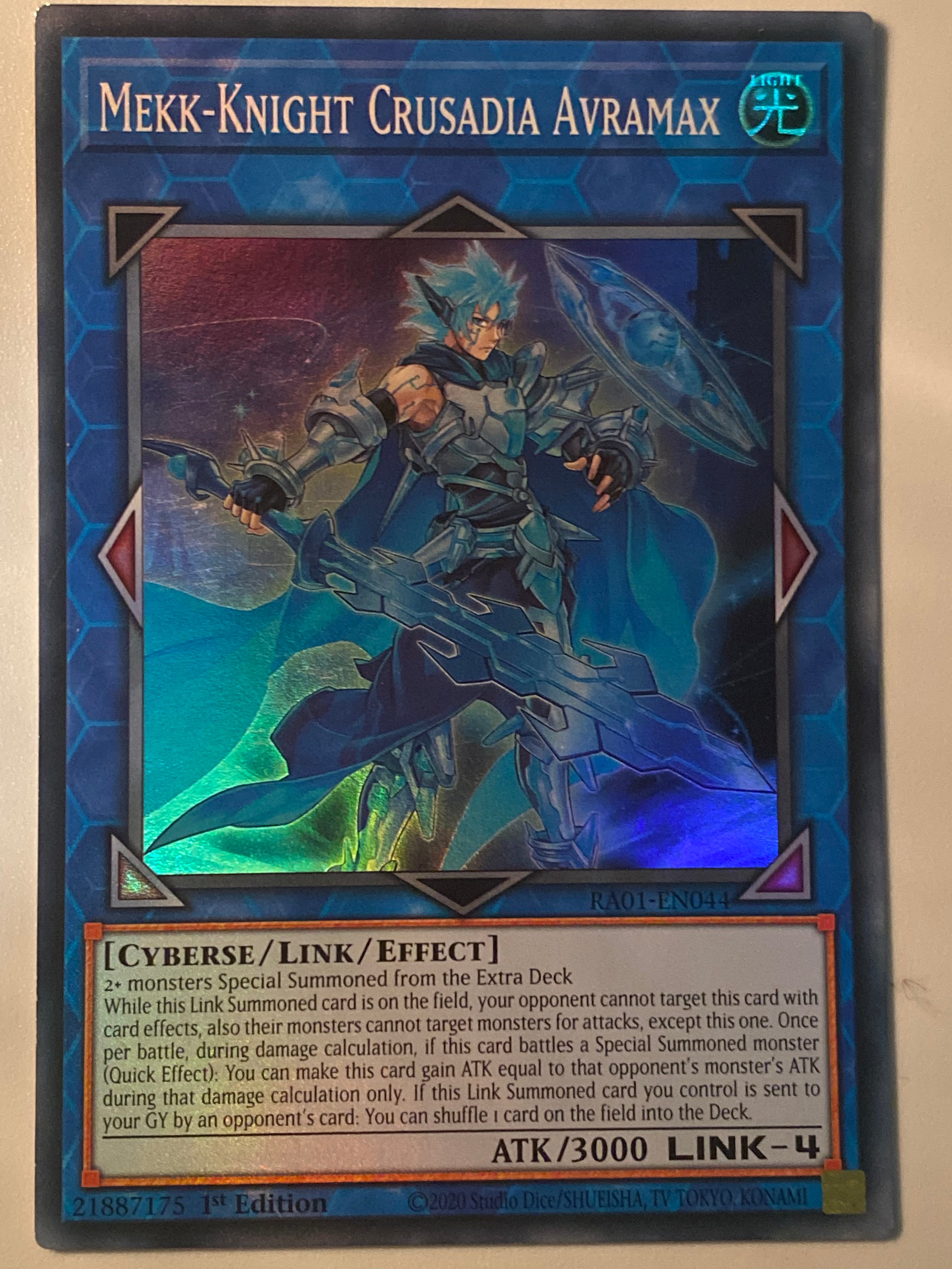 Mekk-Knight Crusadia Avramax RA01-EN044 – Genesis TCG