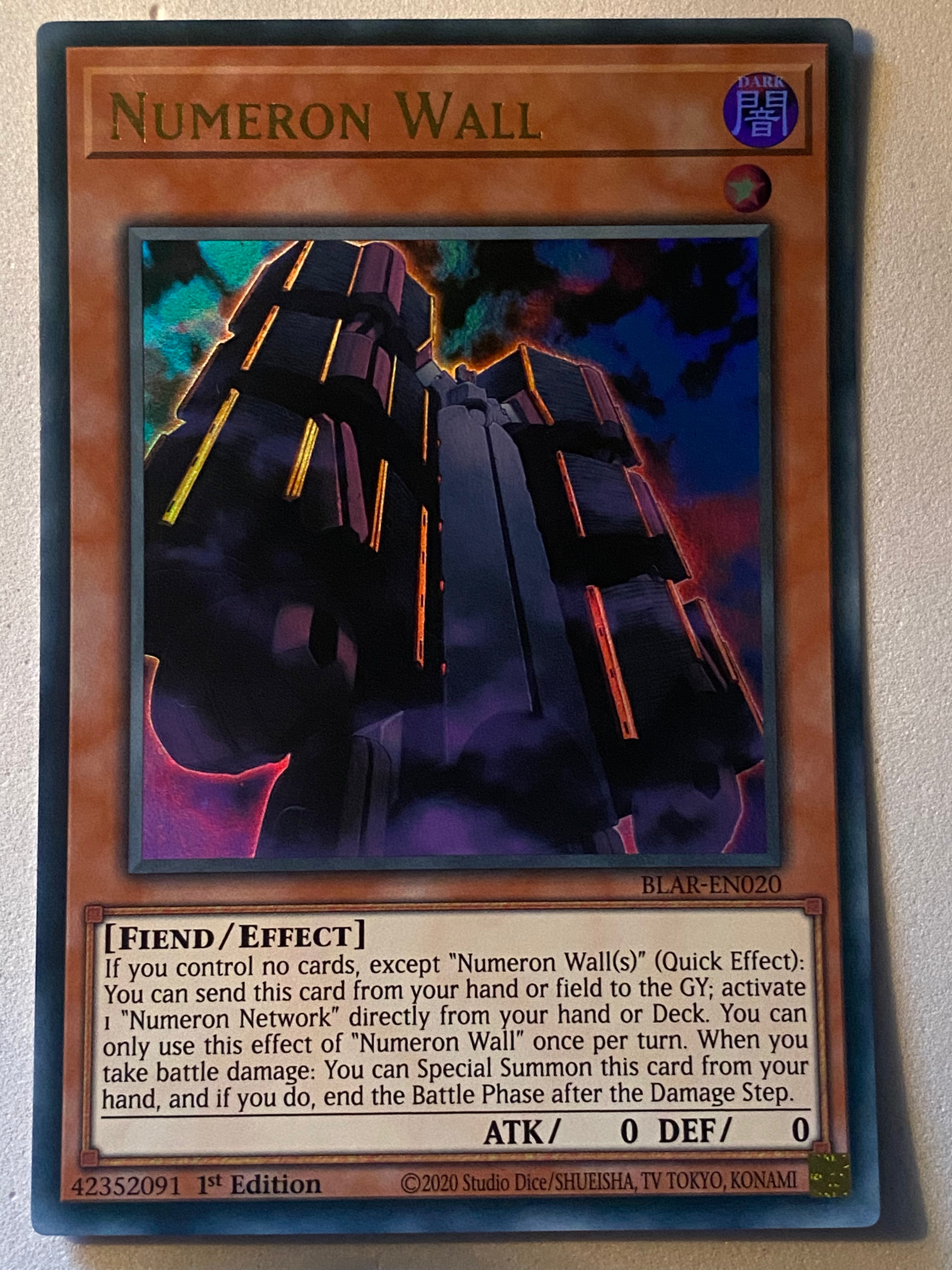 Numeron Wall BLAR-EN020 – Genesis TCG