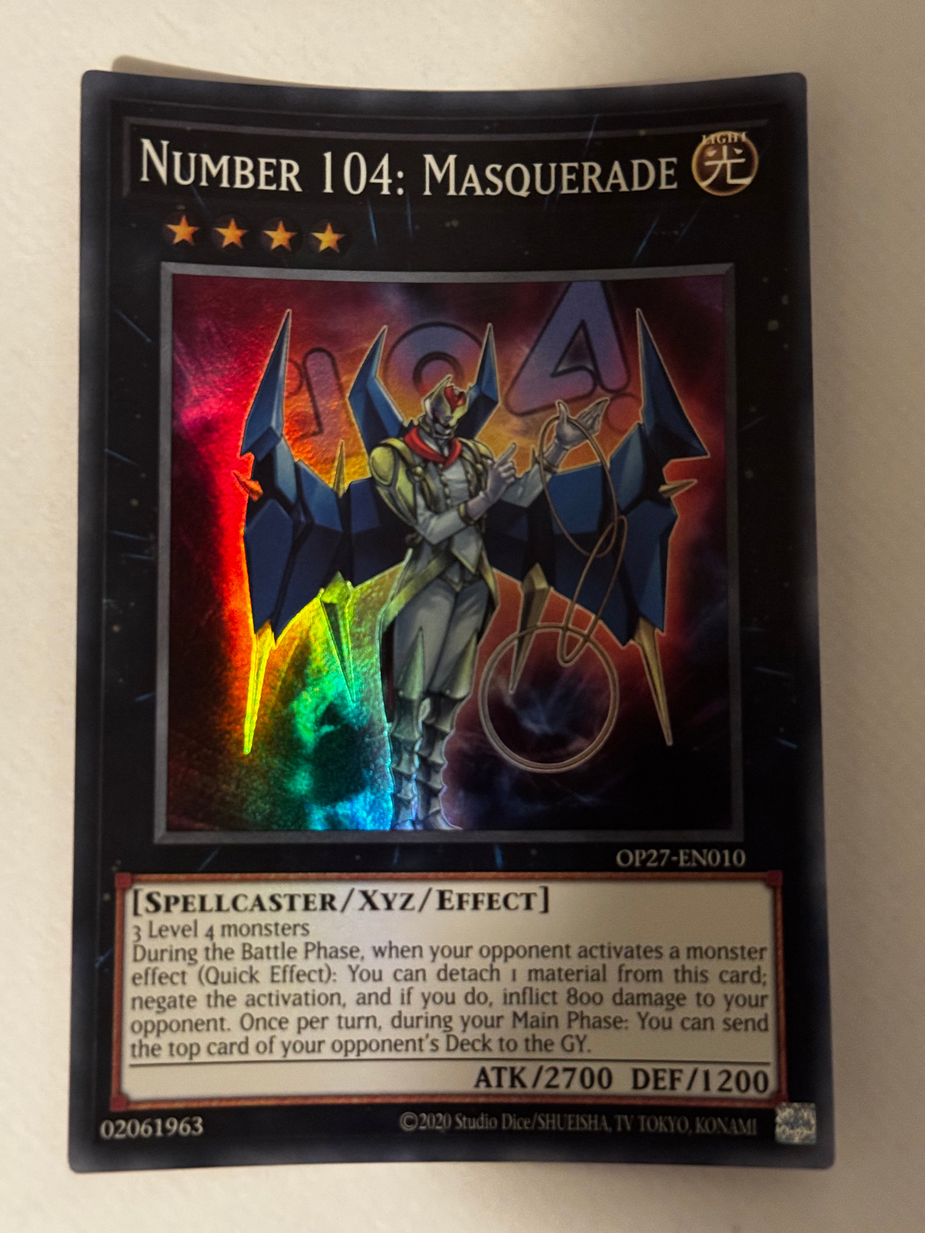 Number 104: Masquerade OP27-EN010 – Genesis TCG