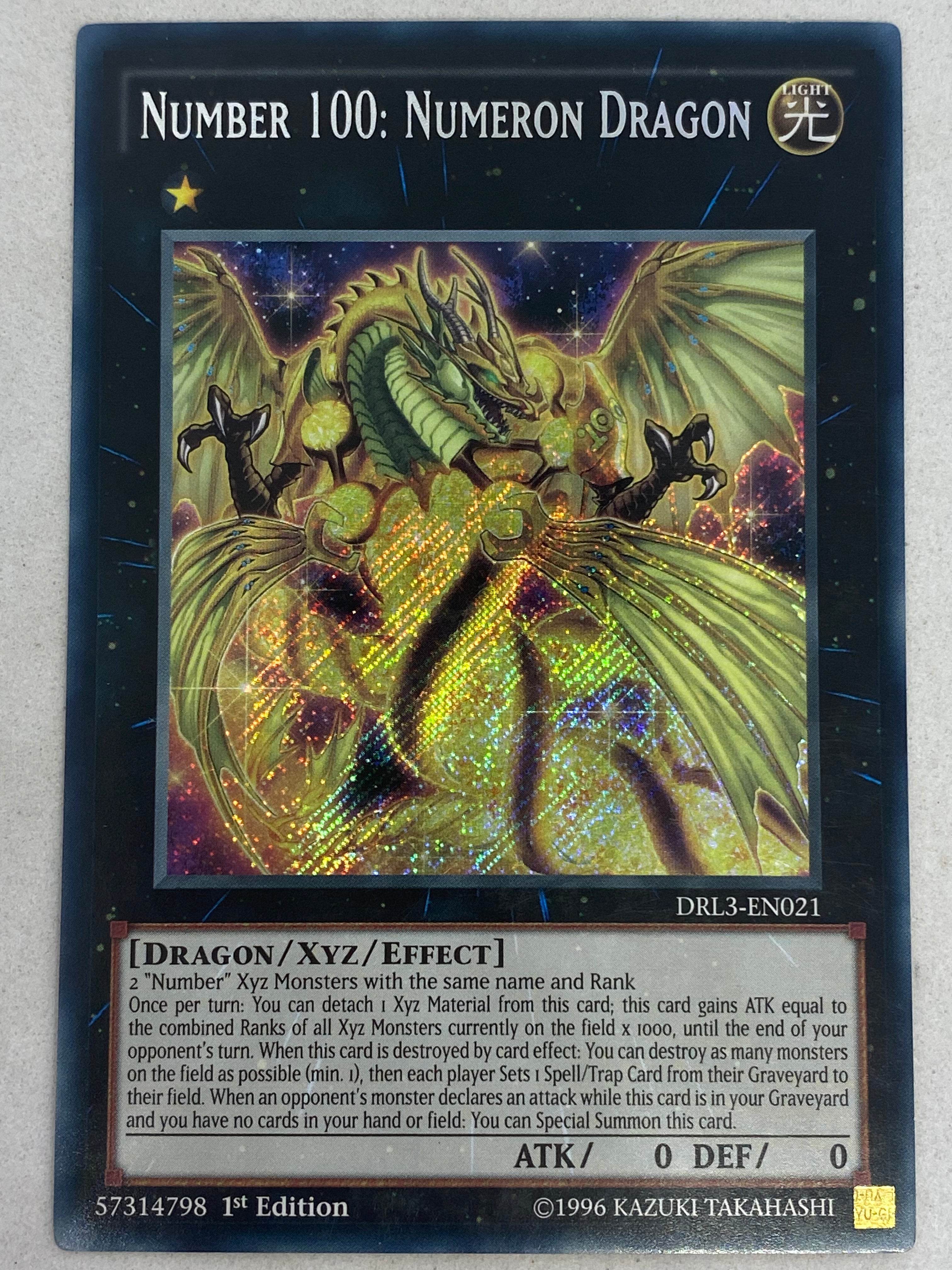 Number 100: Numeron Dragon DRL3-EN021 – Genesis TCG