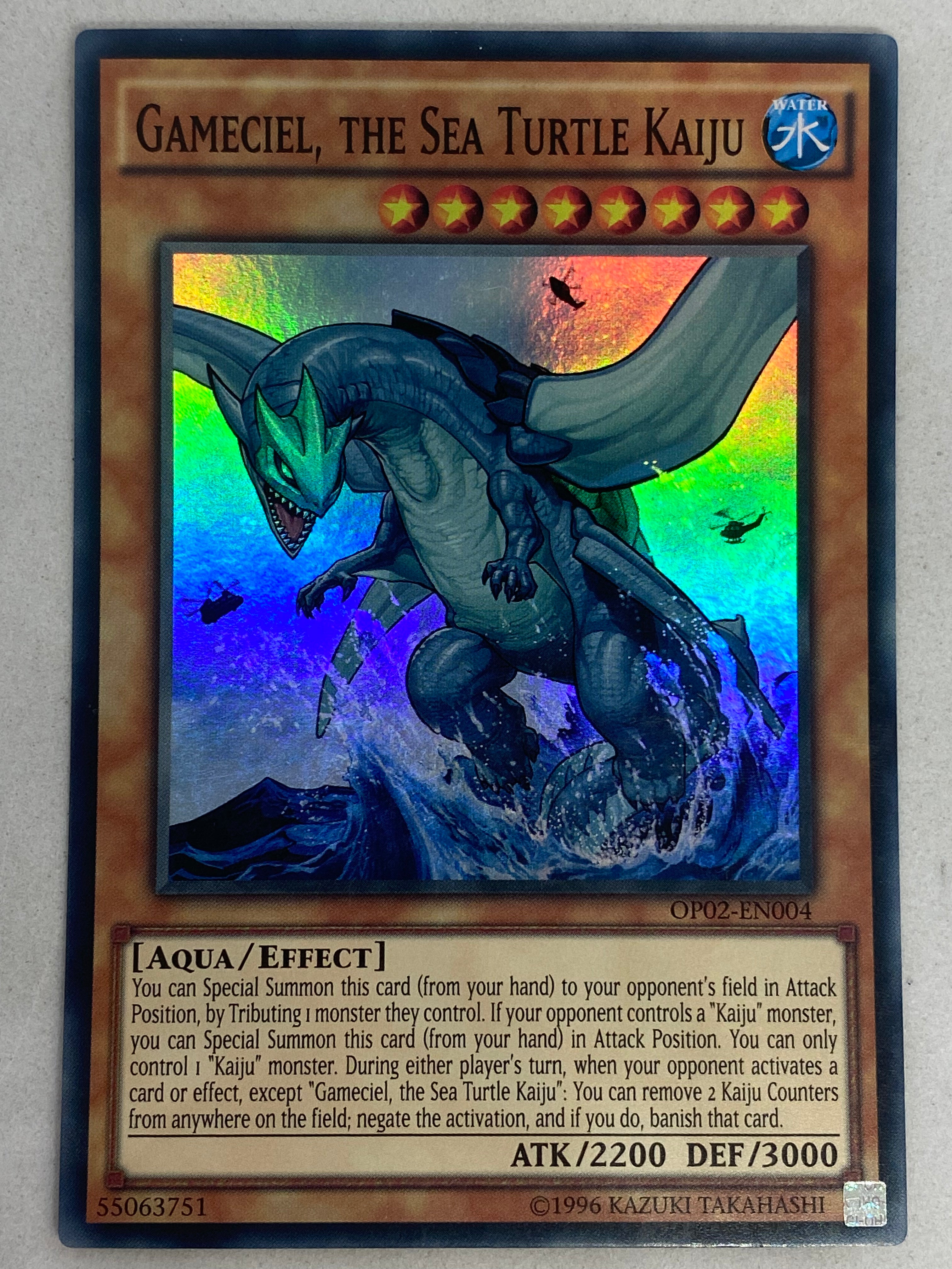 Gameciel, The Sea Turtle Kaiju OP02-EN004 – Genesis TCG