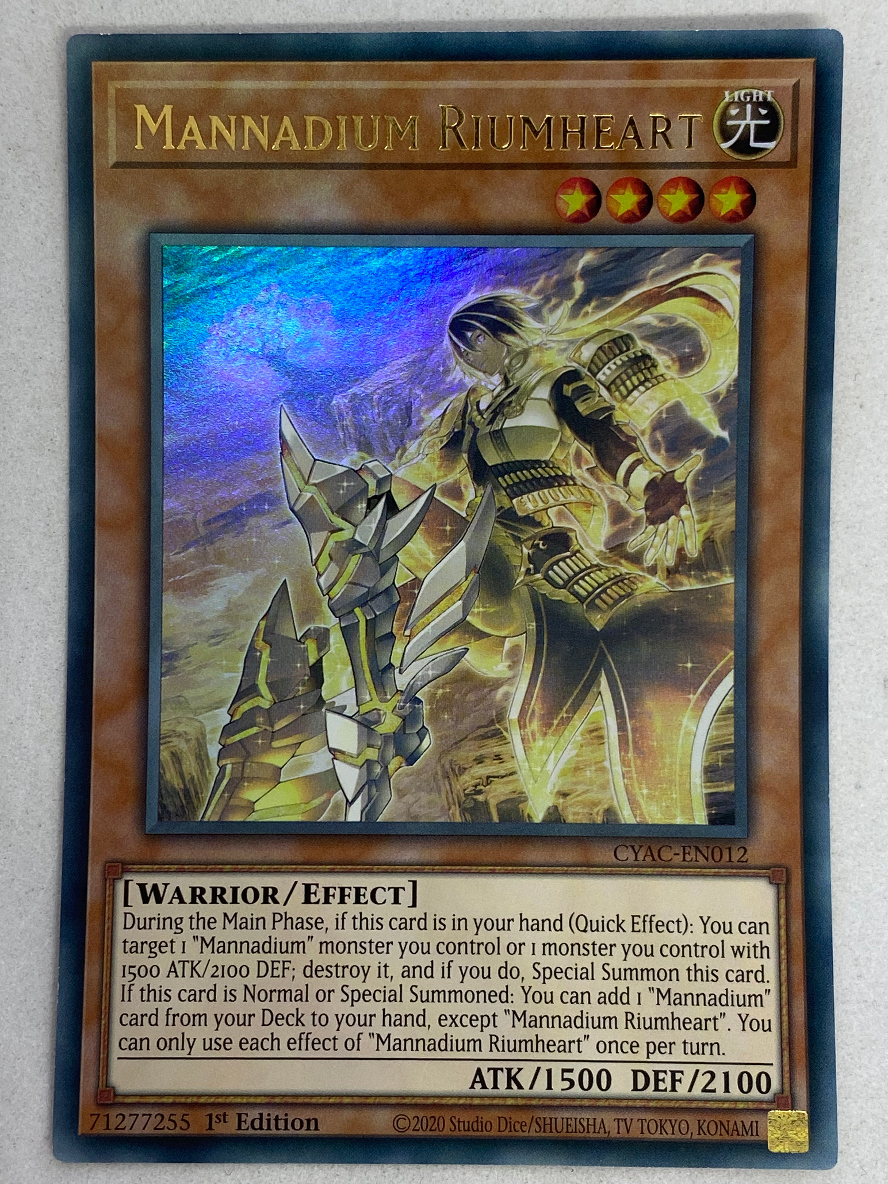 Mannadium Riumheart CYAC-EN012 – Genesis TCG