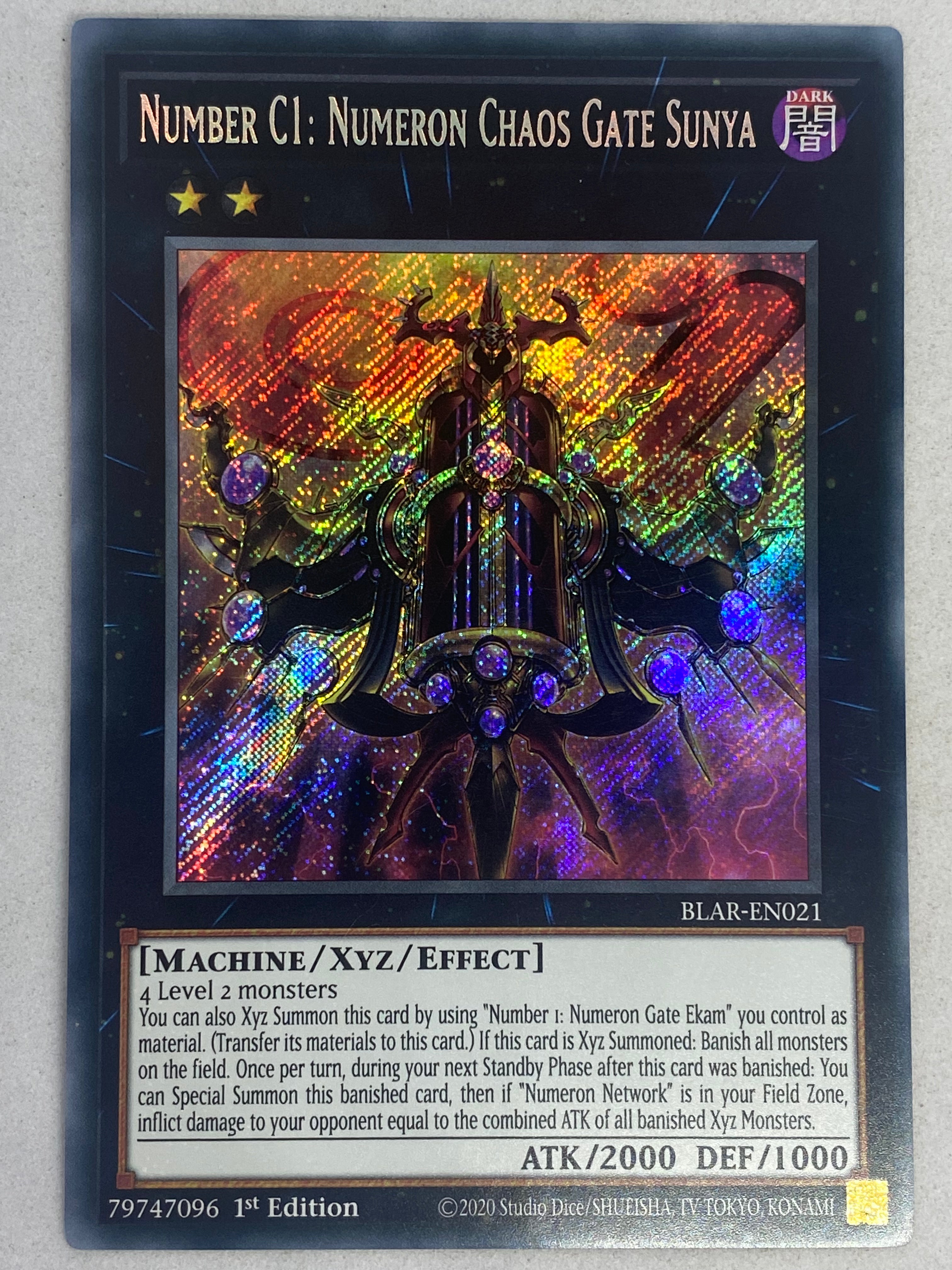 Number C1: Numeron Gate Chaos Sunya BLAR-EN021 – Genesis TCG