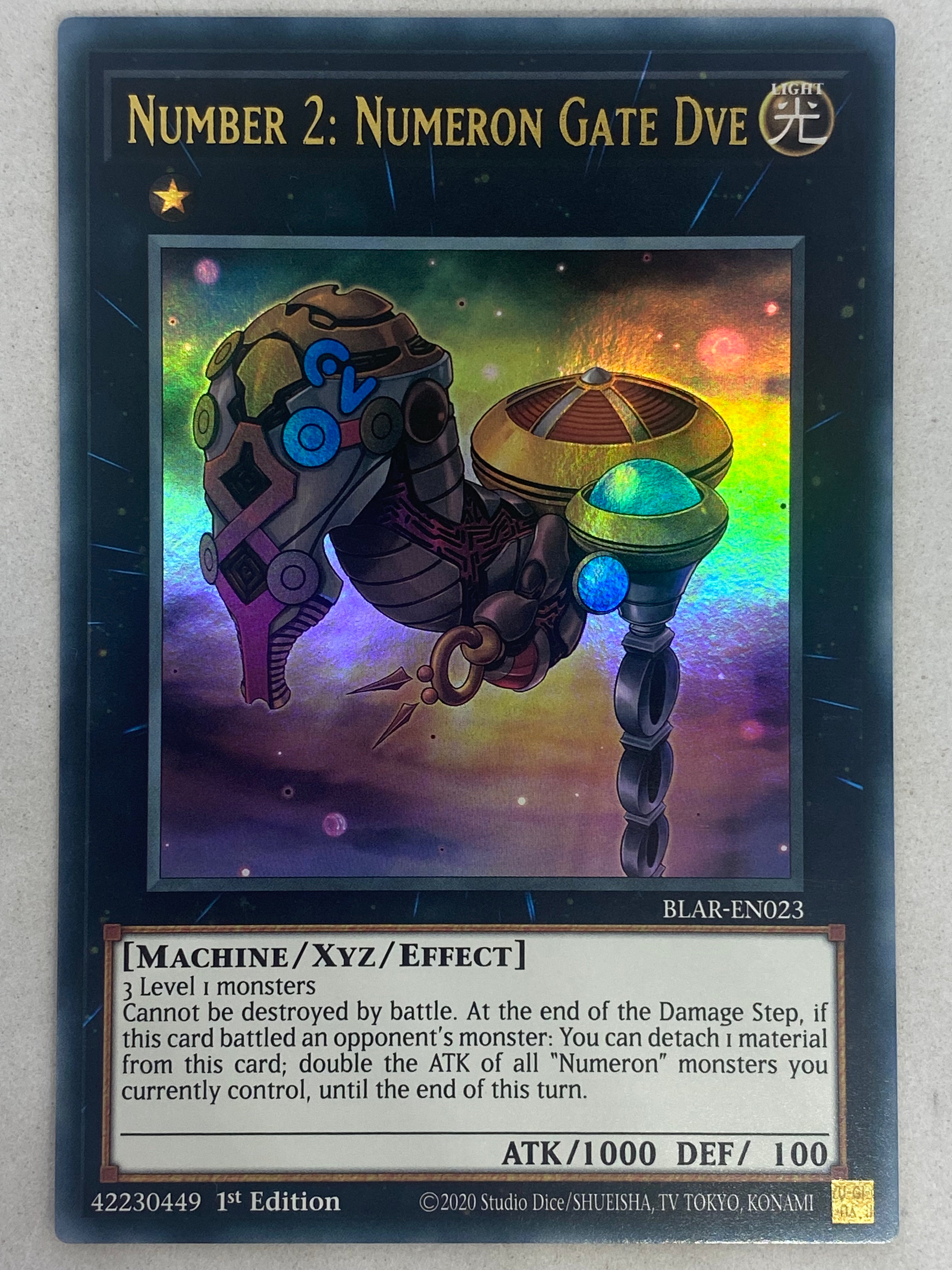 Number 2: Numeron Gate Dve BLAR-EN023 – Genesis TCG