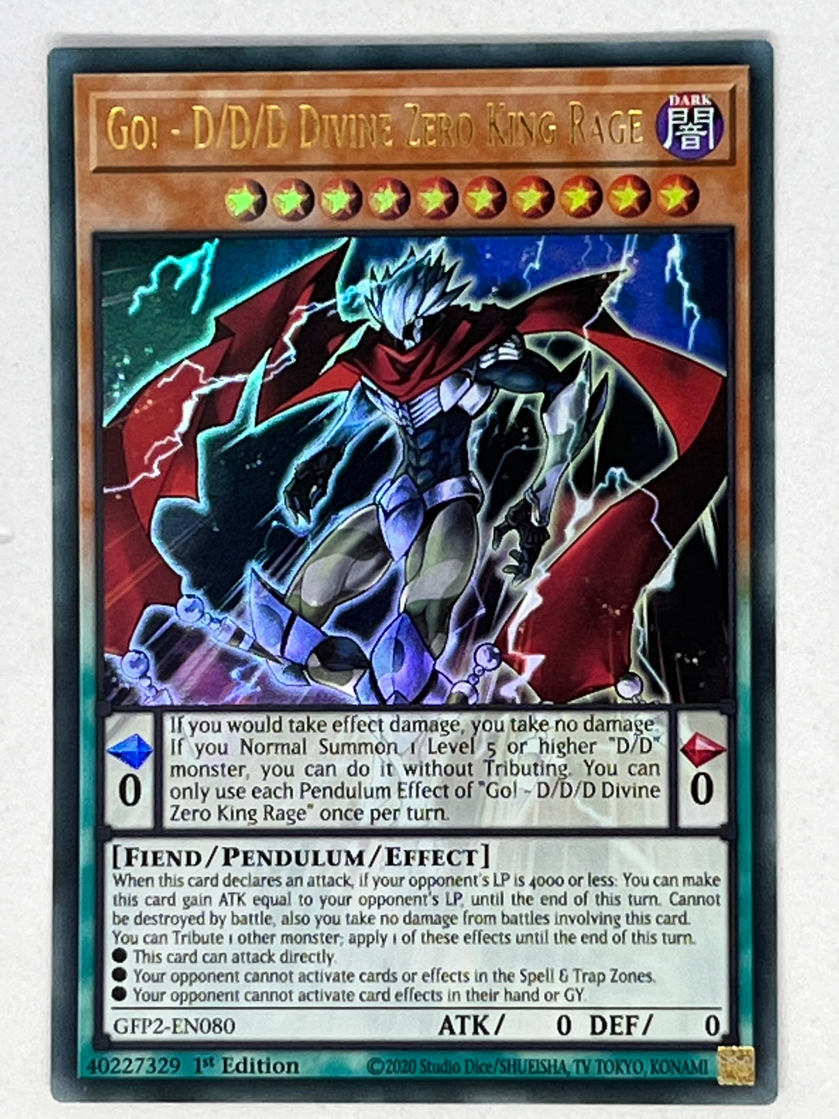 Go! - D/D/D Divine Zero King Rage GFP2-EN080 – Genesis TCG