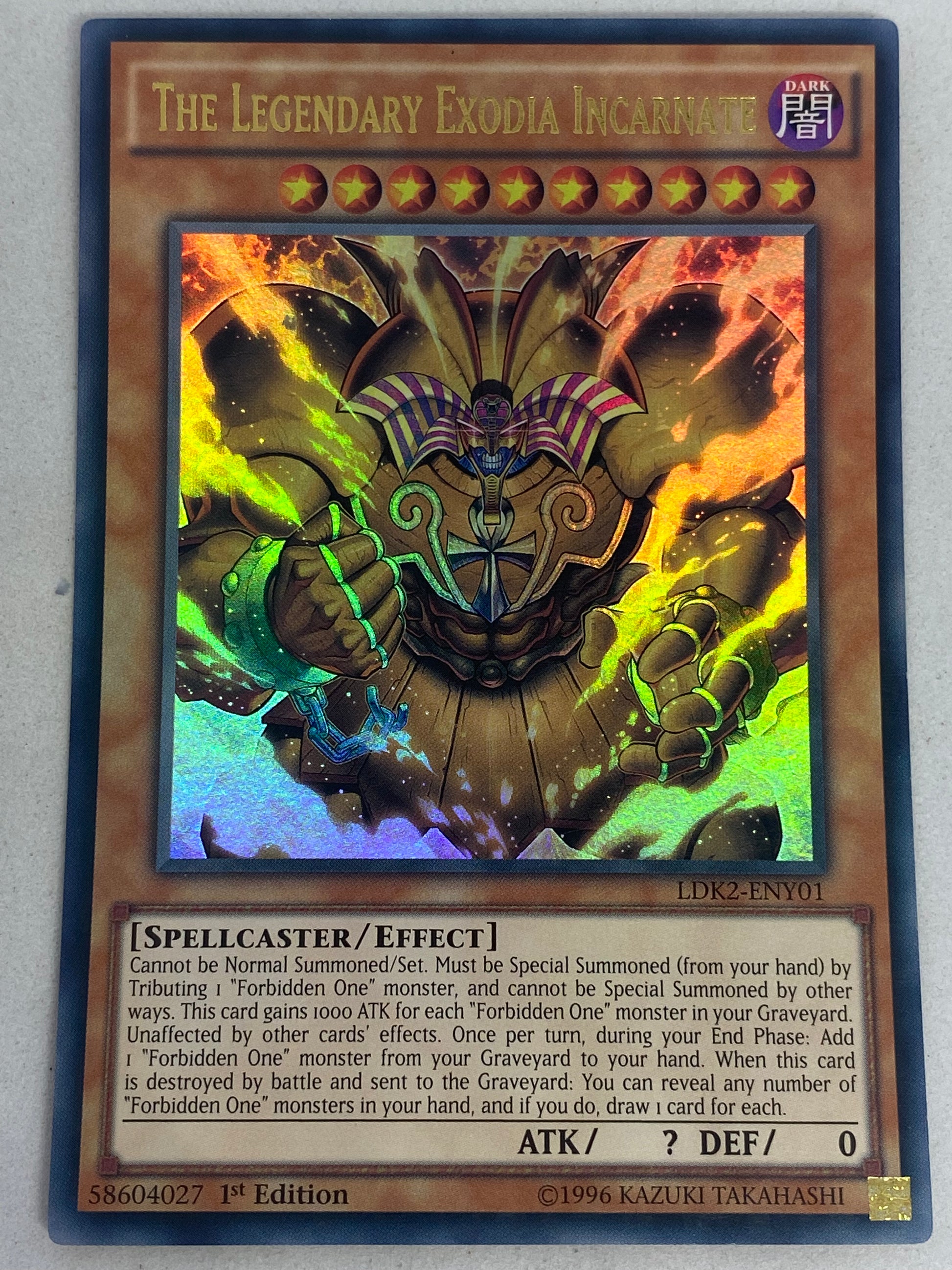 The Legendary Exodia Incarnate LDK2-ENY01 – Genesis TCG The Legendary Exodia Incarnate LDK2-ENY01 – Genesis TCG